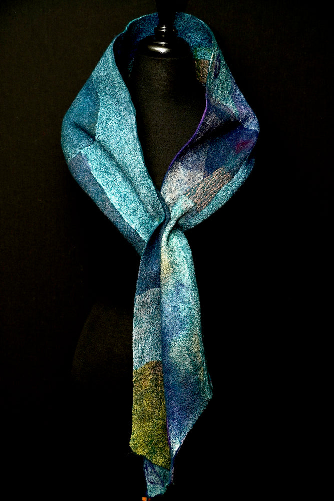 "Chelsea" Boro scarf – jsfiberarts