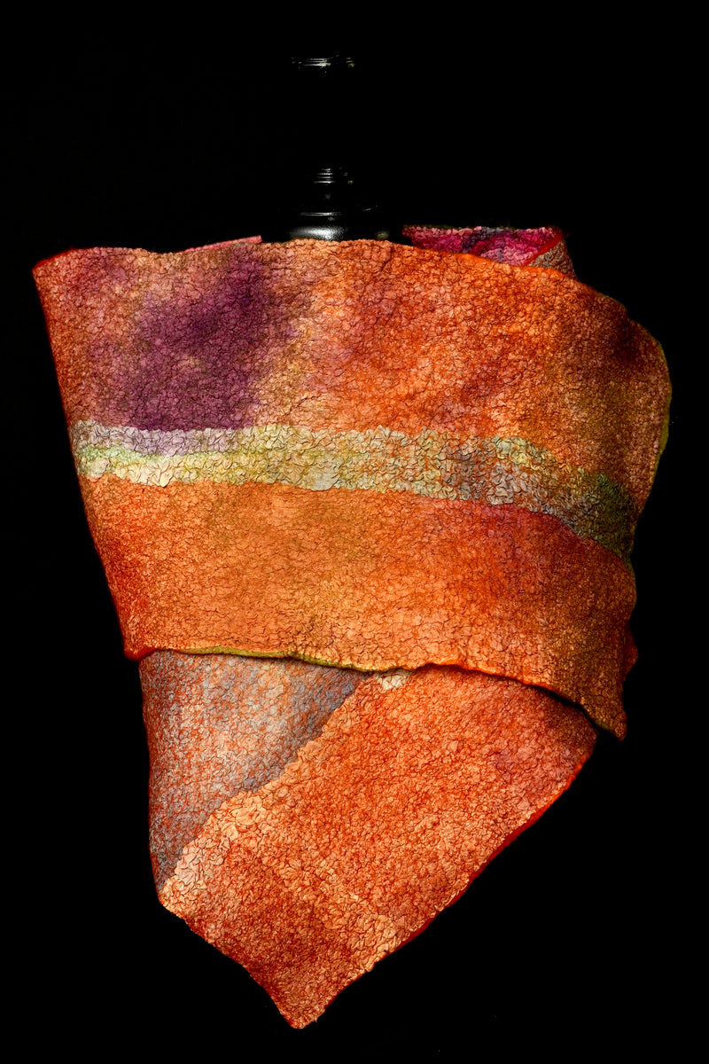 "Toscana" Boro scarf – jsfiberarts