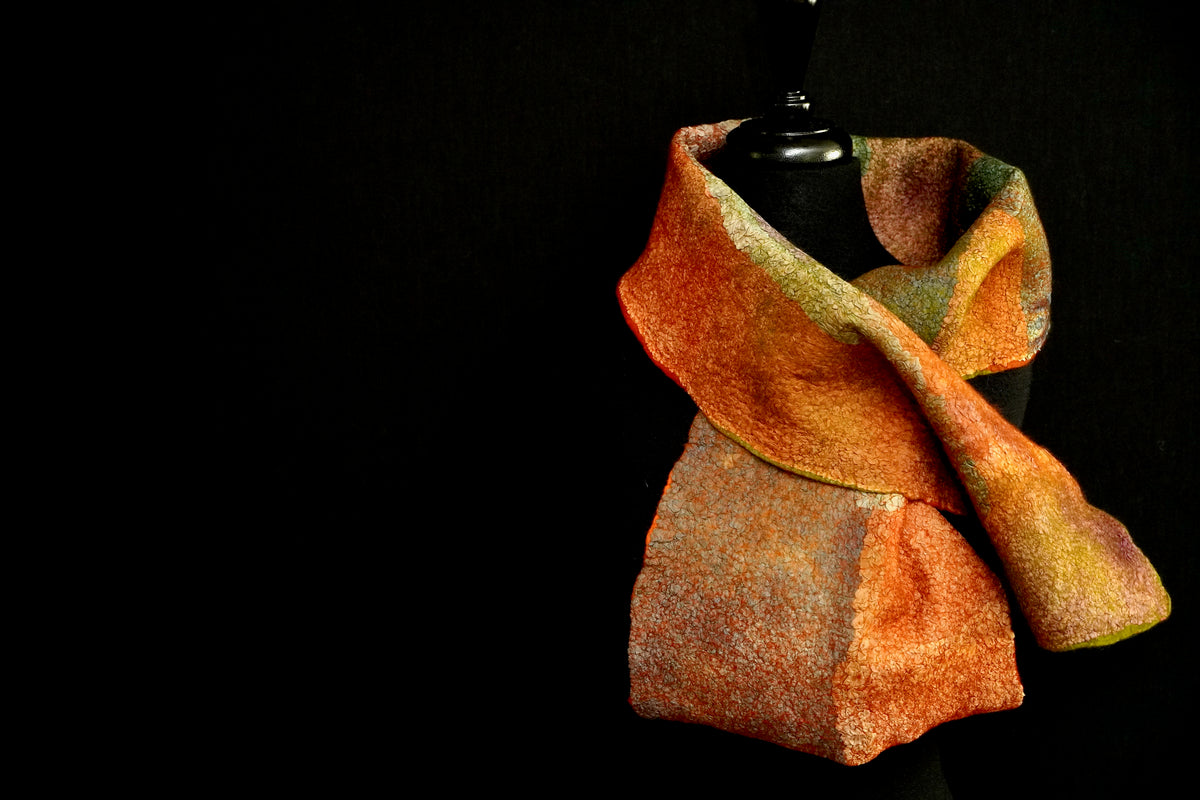 "Toscana" Boro scarf – jsfiberarts