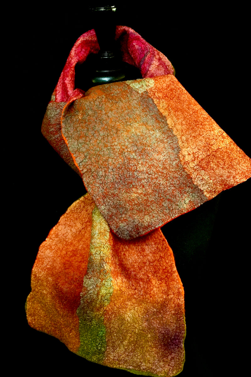 "Toscana" Boro scarf – jsfiberarts